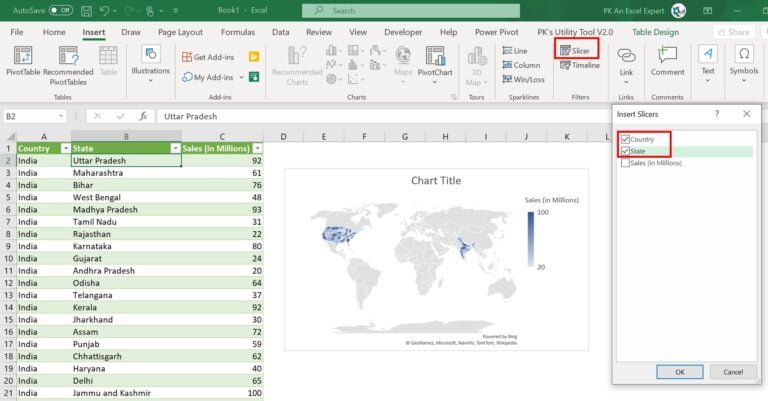 Dynamic Filled map in Excel - PK: An Excel Expert