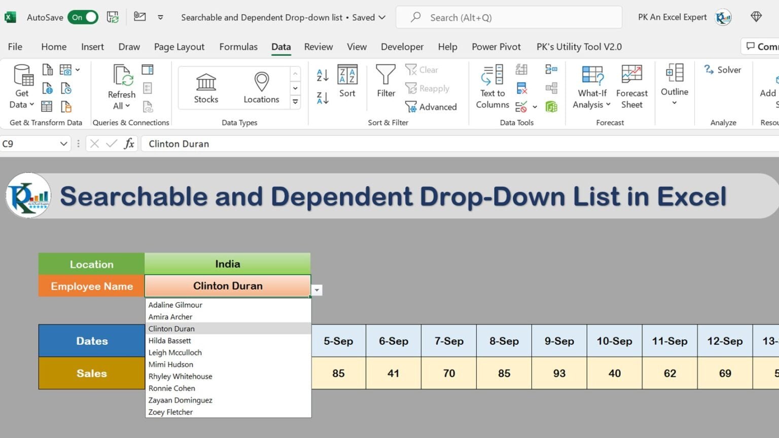 Searchable and Dependent Drop-down list - PK: An Excel Expert Searchable and Dependent Drop-down list - PK: An Excel Expert