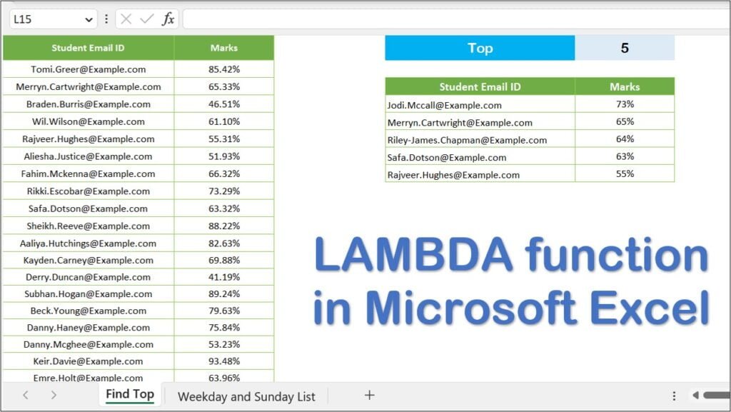 Lambda Function In Excel With Example Pk An Excel Expert