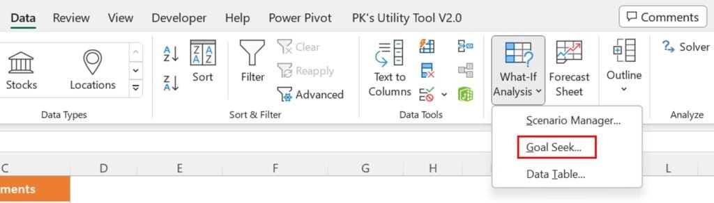 Goal Seek - PK: An Excel Expert