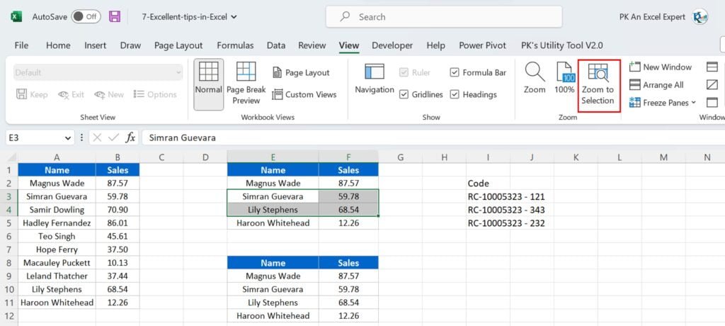 7 Excellent tips in Microsoft Excel - PK: An Excel Expert
