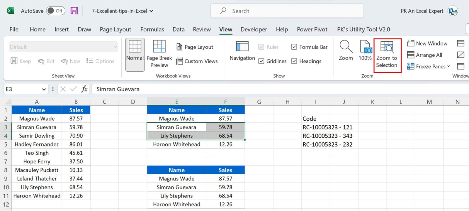 7 Excellent tips in Microsoft Excel - PK: An Excel Expert