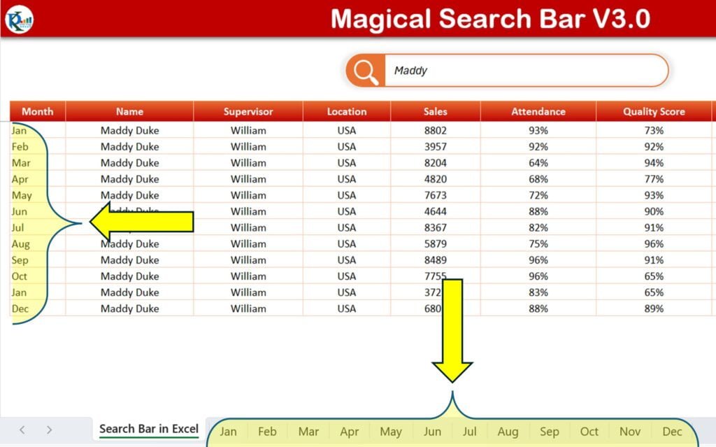 Magic Search Bar V3.0: Reloaded with Multiple worksheet and Specific ...