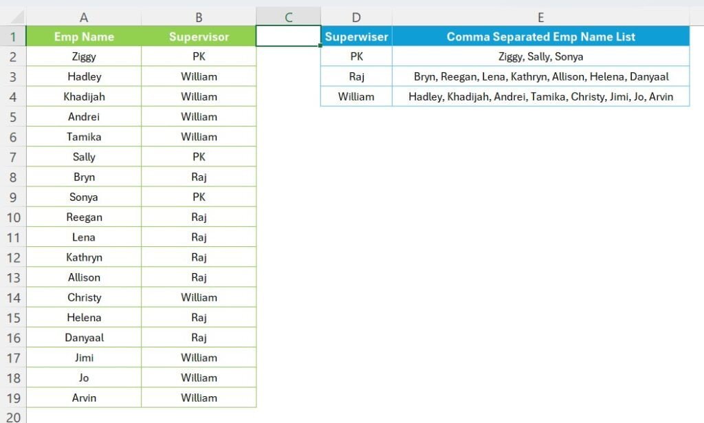 Comma Separated List Using New Excel Function Groupby Pk An Excel Expert