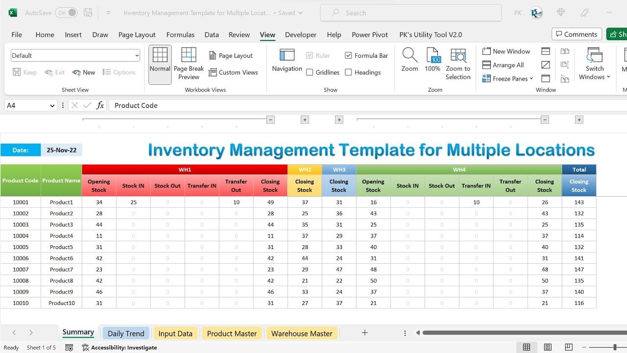 Video Thumbnail: Inventory Management Template for Multiple Locations ... Video Thumbnail: Inventory Management Template for Multiple Locations ...