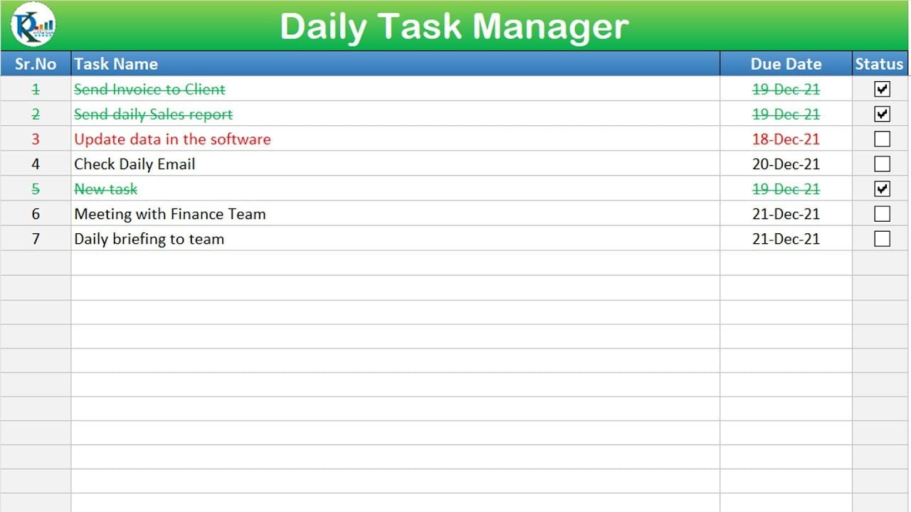 Video Thumbnail: Automated Daily Task Manager with auto Check boxes ... Video Thumbnail: Automated Daily Task Manager with auto Check boxes ...