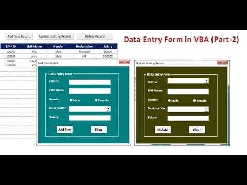 Video Thumbnail: Data Entry Form In VBA (PART-2) - PK: An Excel Expert