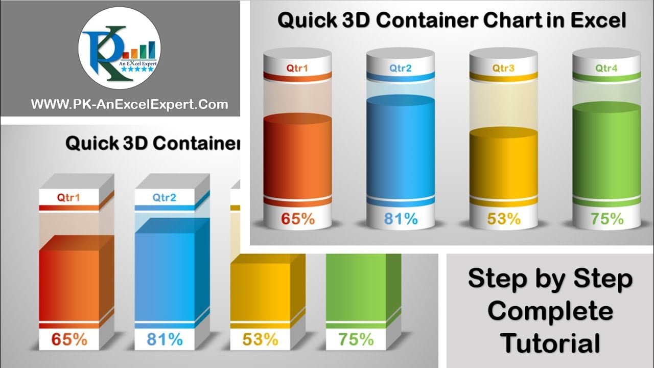 Video Thumbnail: Quick 3D Container Chart in Excel - PK: An Excel Expert