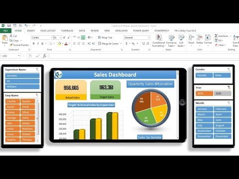 Video Thumbnail: Dynamic Dashboard with Tablet and Mobile shape in ...
