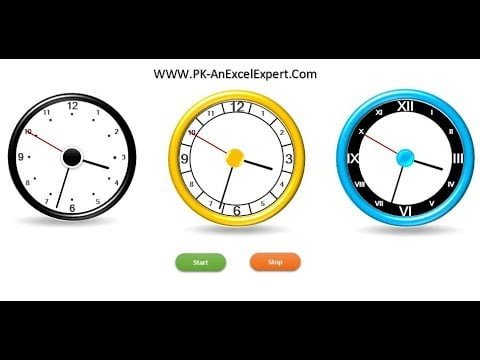 Video Thumbnail: Innovation: Analog Clock in Excel (Pie + Doughnut ...