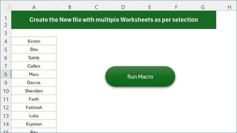 Macro to Create multiple worksheets from selection - PK: An Excel Expert