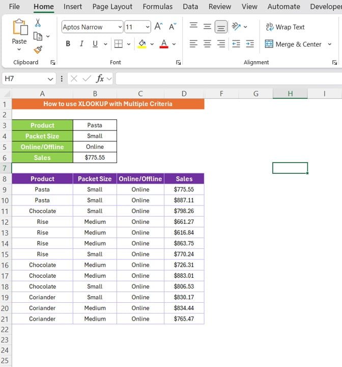 How to use XLOOKUP with Multiple Criteria - PK: An Excel Expert