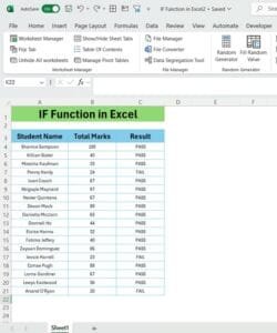 Use IF Function in Excel with Examples - PK: An Excel Expert