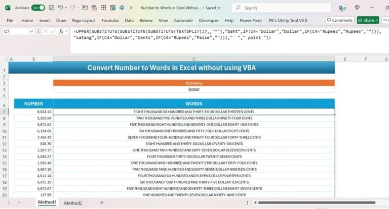Number To Words In Excel Without Vba A Comprehensive Guide Pk An