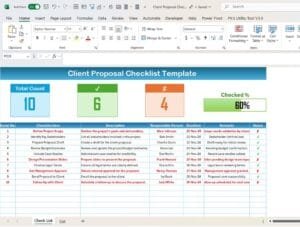 Client Proposal Checklist Template in Excel - PK: An Excel Expert