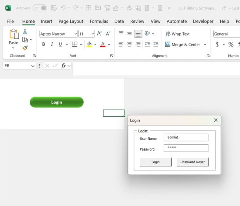 GST Billing Software V1.0 - PK: An Excel Expert