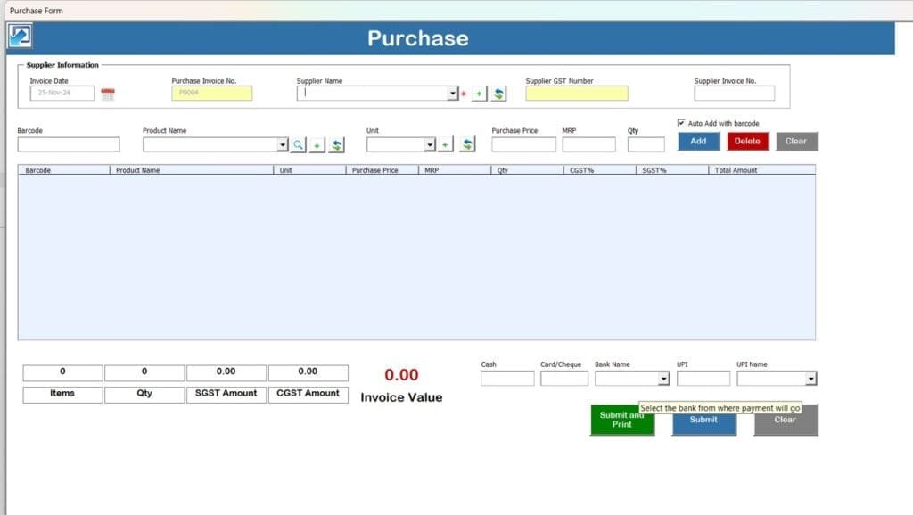 GST Billing Software V1.0 22 - PK: An Excel Expert