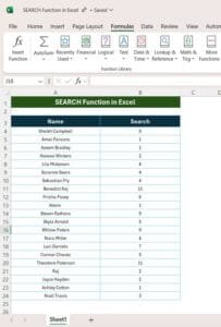 SEARCH Function in Excel with Examples - PK: An Excel Expert