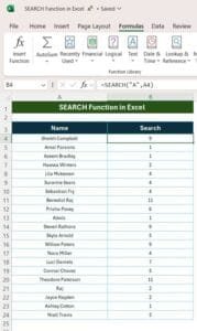 SEARCH Function in Excel with Examples - PK: An Excel Expert