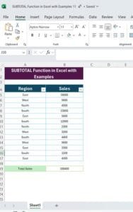 SUBTOTAL Function in Excel with Examples - PK: An Excel Expert