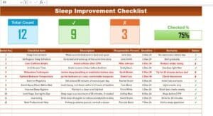 sleep checklist Archives - PK: An Excel Expert