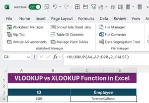 VLOOKUP vs XLOOKUP Function in Excel with Examples - PK: An Excel Expert
