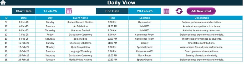 Academic Year Calendar in Excel - PK: An Excel Expert