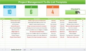 Project Management To-Do List in Excel - PK: An Excel Expert