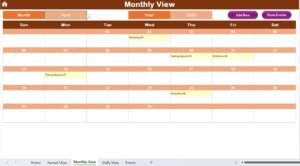 Training and Workshop Calendar in Excel - PK: An Excel Expert