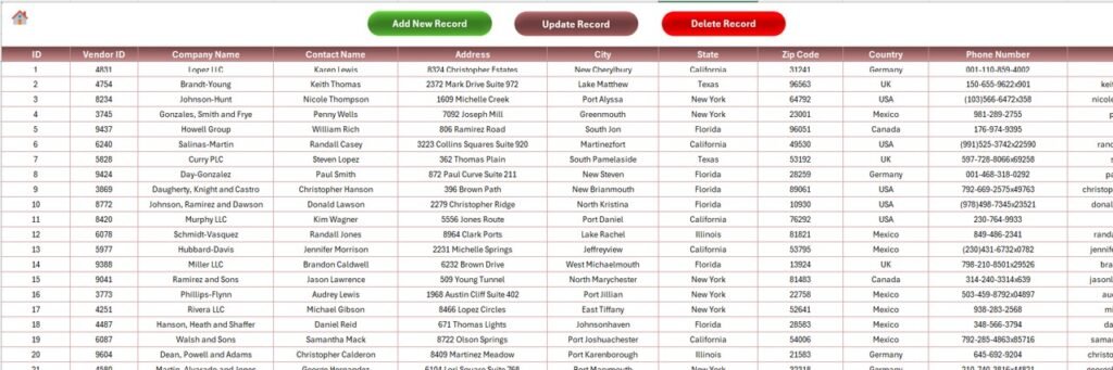 Vendor Registration Tracker in Excel - PK: An Excel Expert