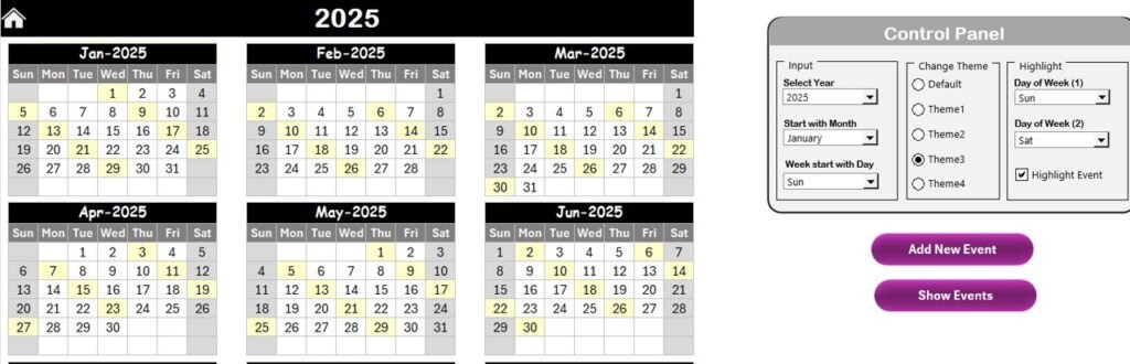 Audit Schedule Calendar in Excel - PK: An Excel Expert