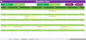 Budget Planning Calendar in Excel - PK: An Excel Expert