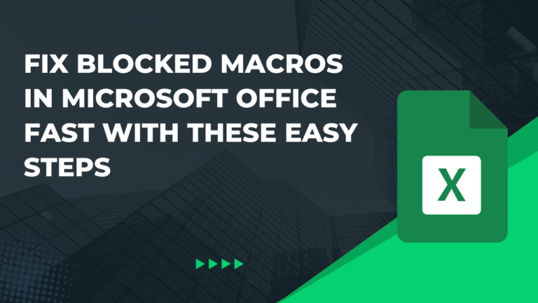 Fix Blocked Macros in Microsoft Office Fast with These Easy Steps - PK ...