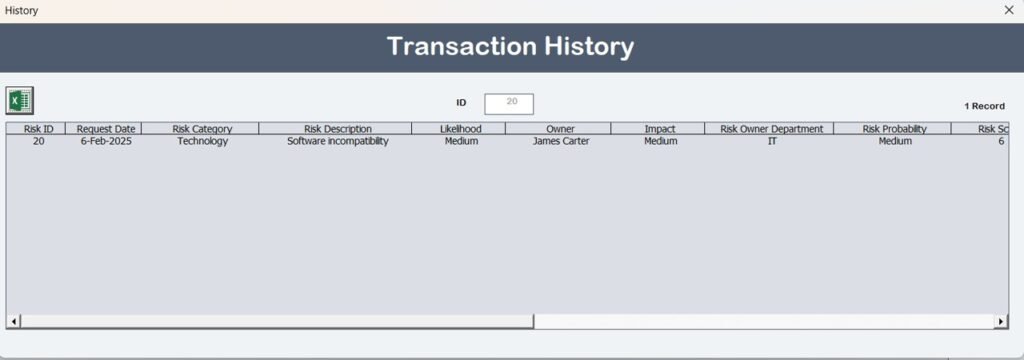 Risk Assessment Management System v1.0 - PK: An Excel Expert