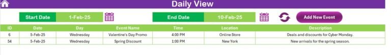 Seasonal Promotions Calendar in Excel - PK: An Excel Expert