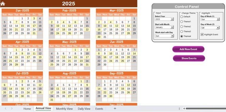 Marketing Remote Work Calendar in Excel - PK: An Excel Expert