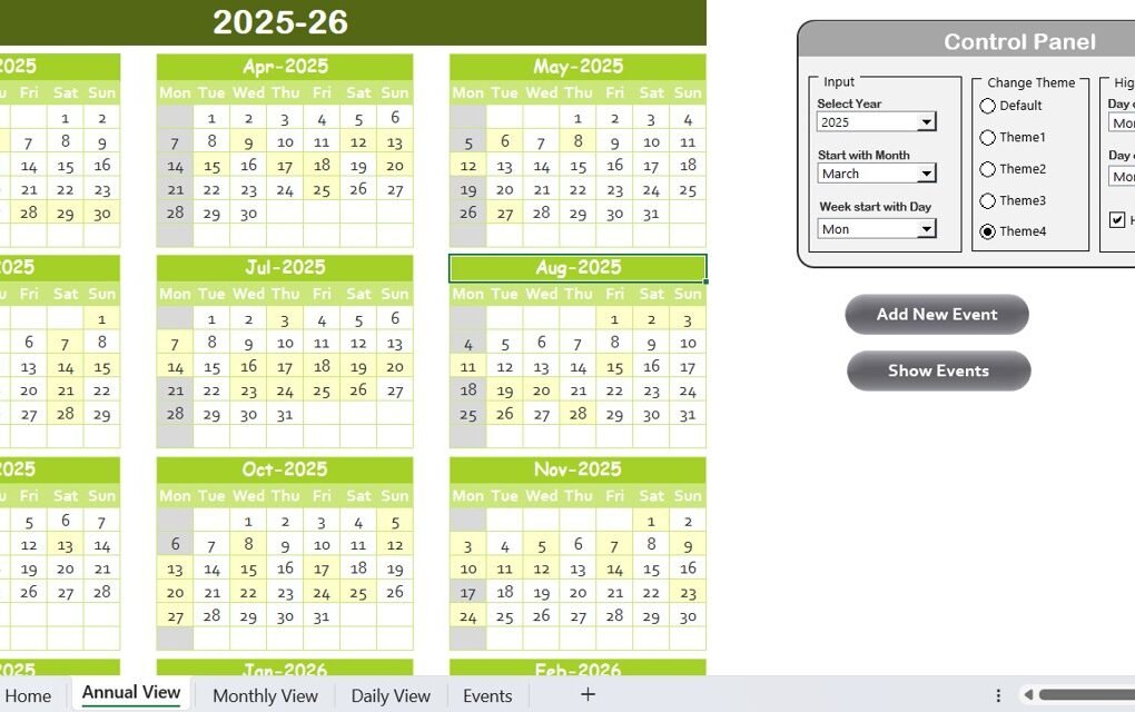 Medical Appointment Calendar in Excel - PK: An Excel Expert