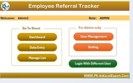Employee Referral Tracker in Excel - PK: An Excel Expert