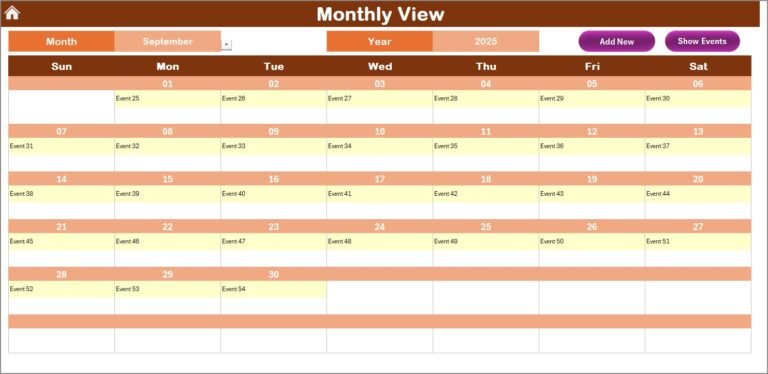 Education Procurement Customer Experience Calendar in Excel - PK: An ...