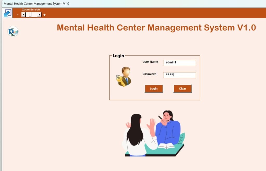 Mental Health Center Management System V1.0 - PK: An Excel Expert